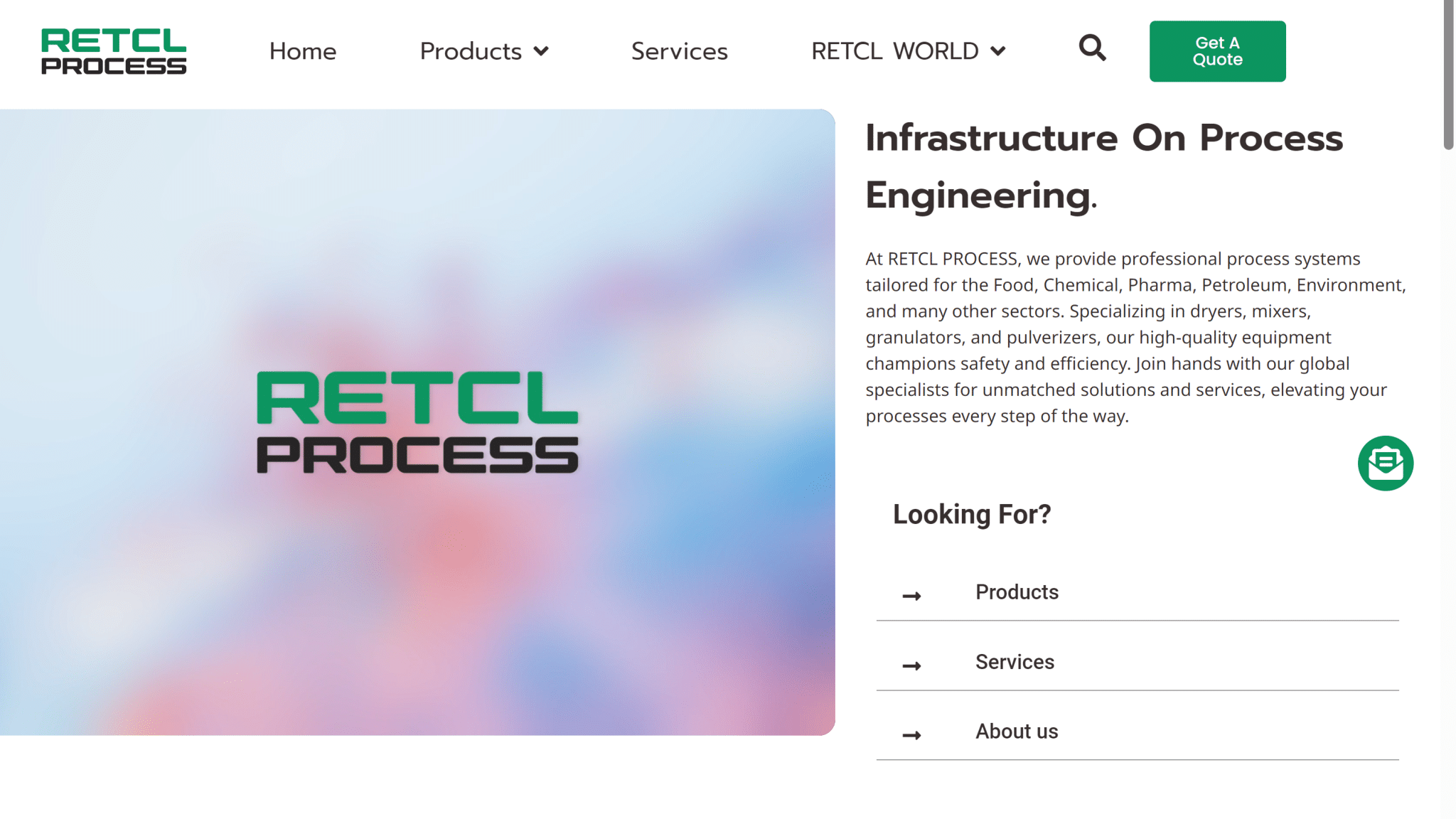RETCL PROCESS Website Launch: Discover Innovative Systems